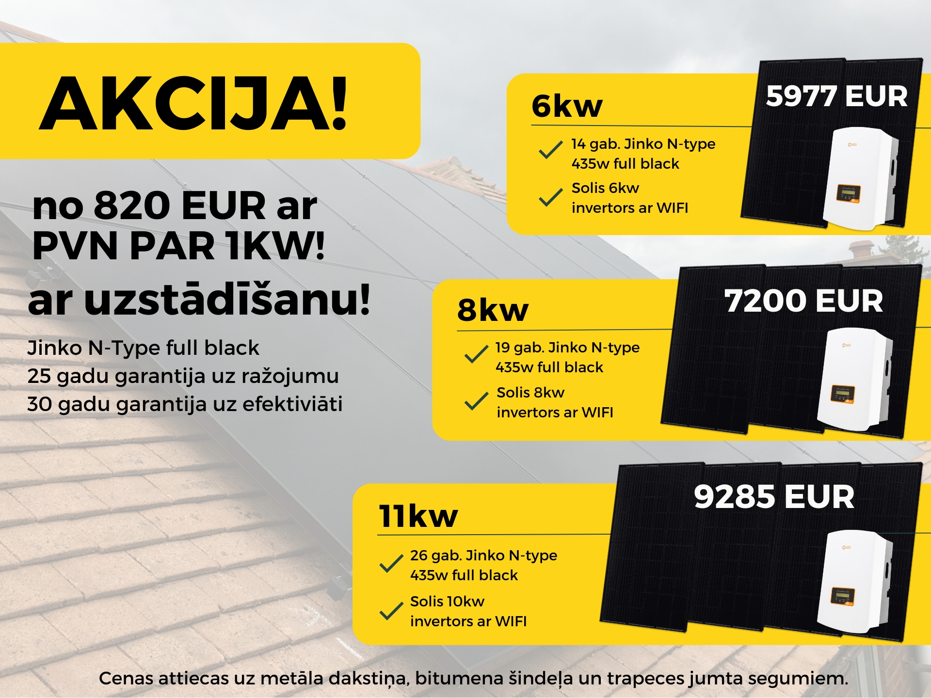 Saules paneļu komplekti - Laba cena un uzstādīšana | Ivsolar.lv